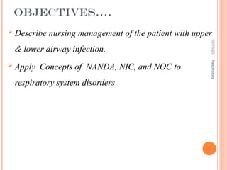 Respiratory system disorders power points | PPT