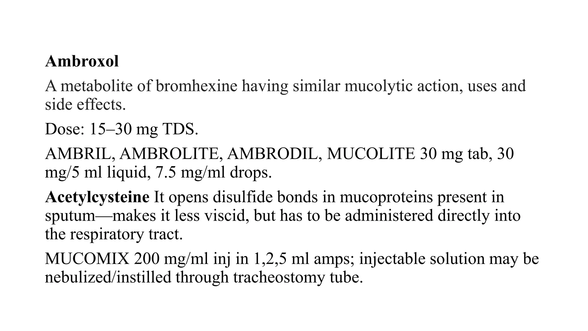 Drugs for Cough | PPTX