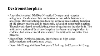 Drugs for Cough | PPTX