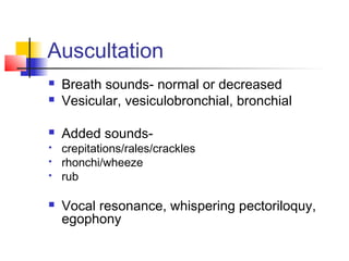 Respiratory system exam | PPT