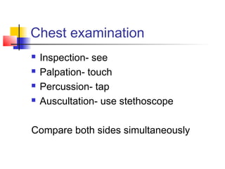 Respiratory system exam | PPT