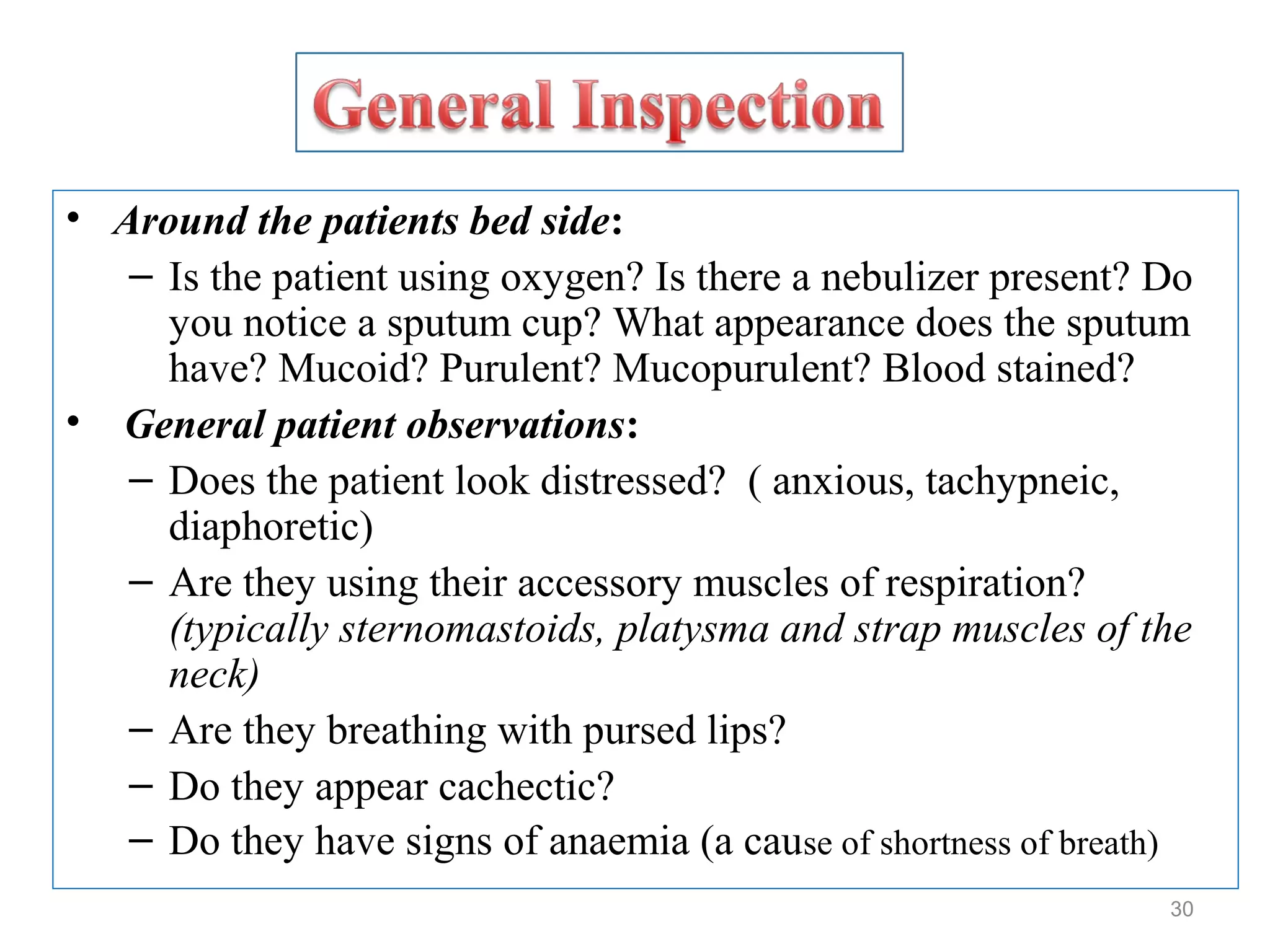 Respiratory system examination | PPT