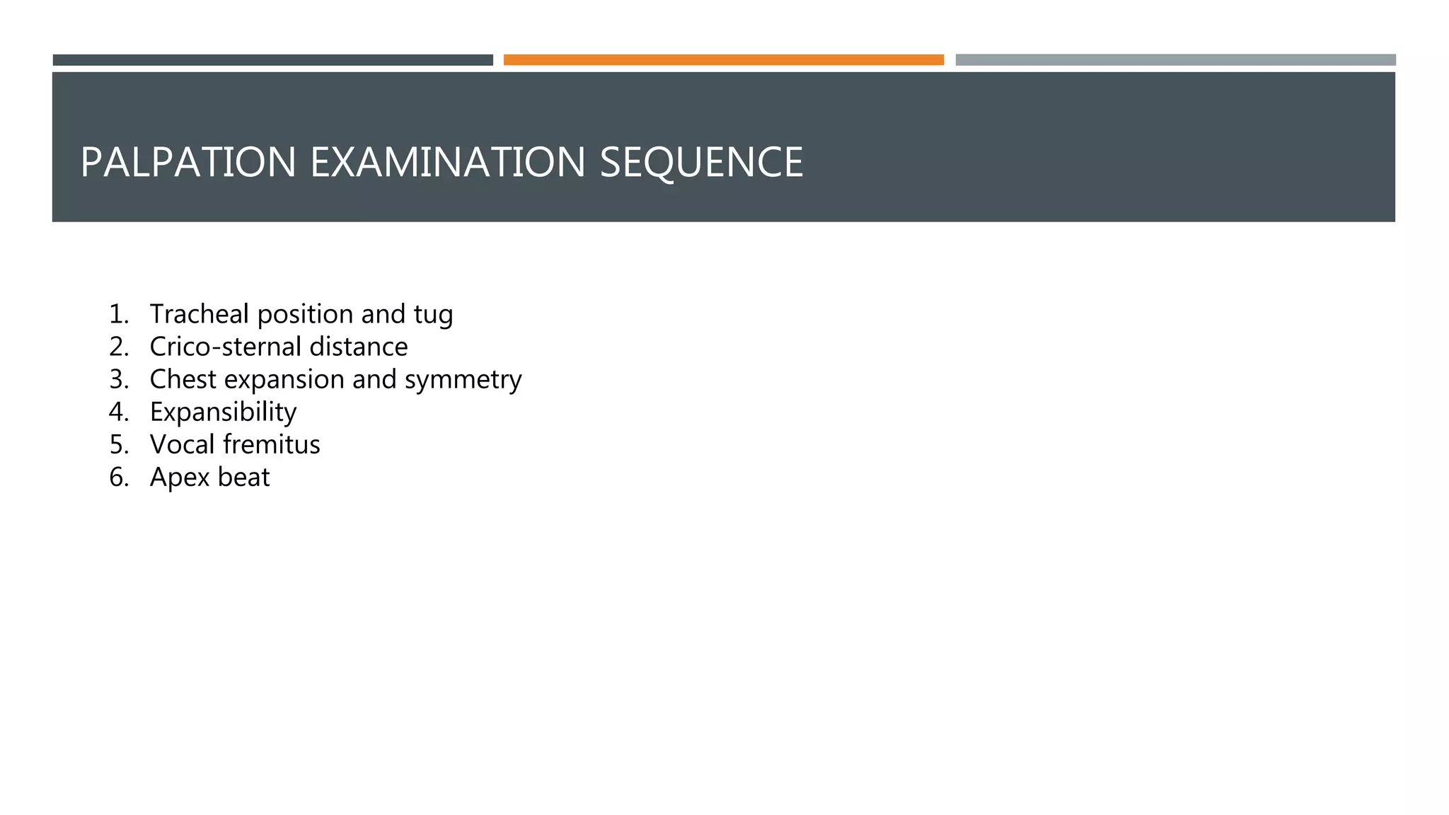 Respiratory system examination | PPTX