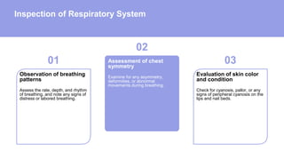 respiratory system examination healthcare | PPTX
