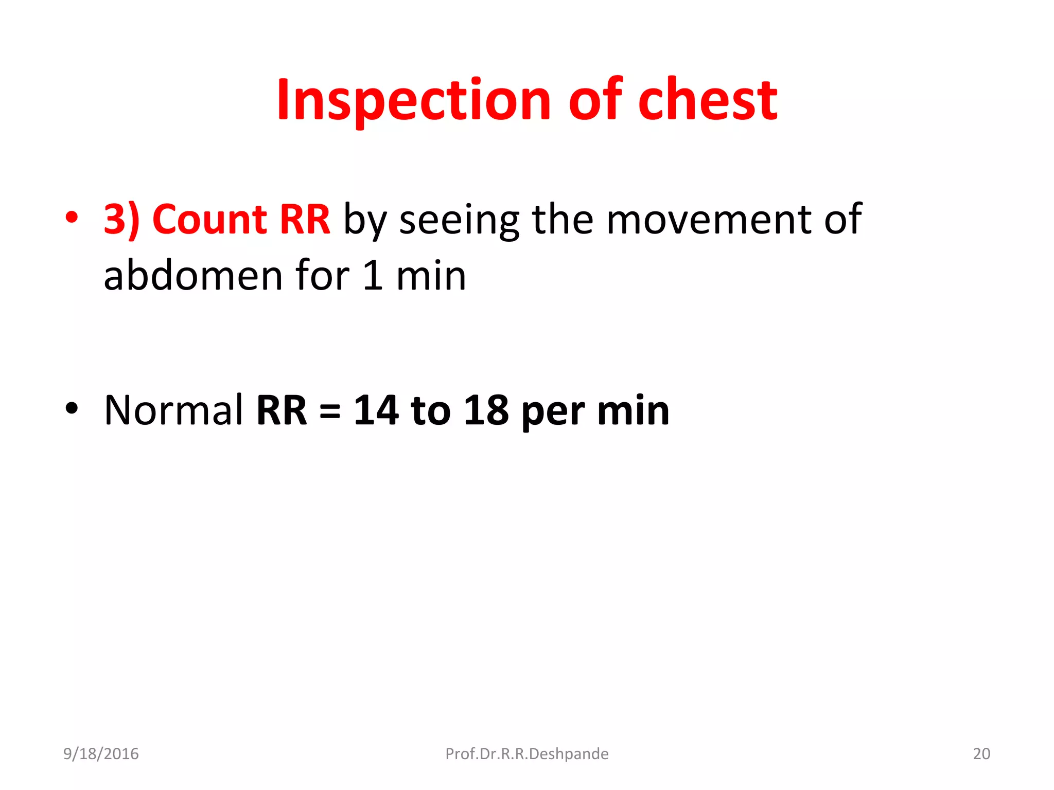 Respiratory system examination | PDF