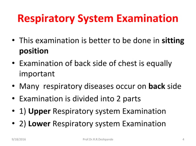 Respiratory system examination | PDF