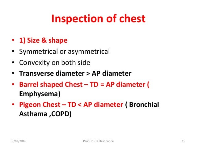 Respiratory system examination