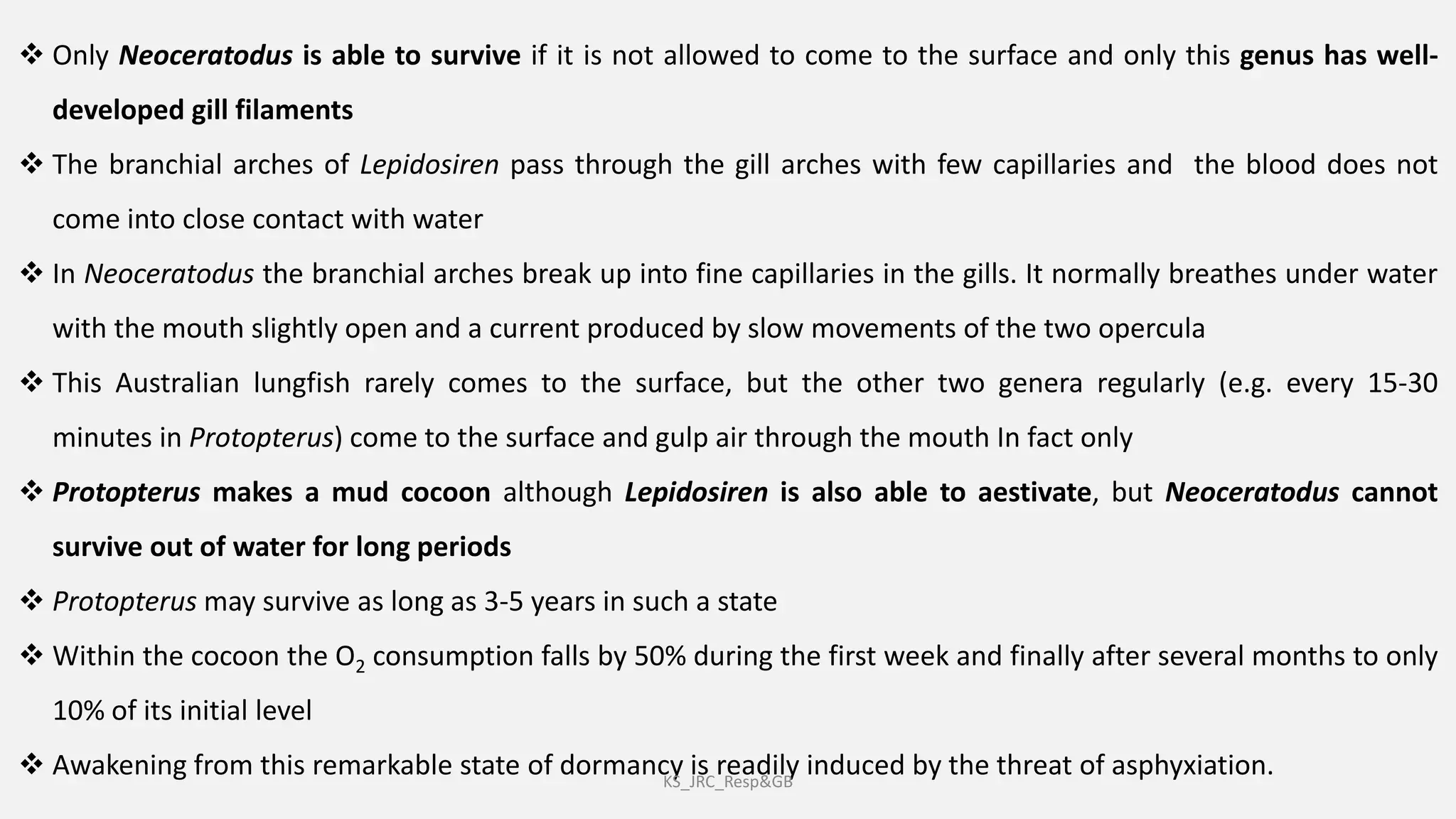 Respiratory system & gas bladder | PPT
