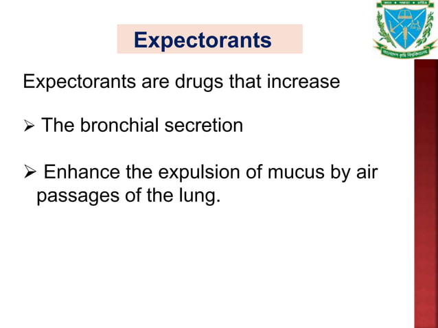 Respiraratory system pharmacology | PPTX