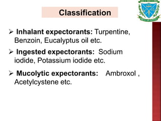 Respiraratory system pharmacology | PPTX