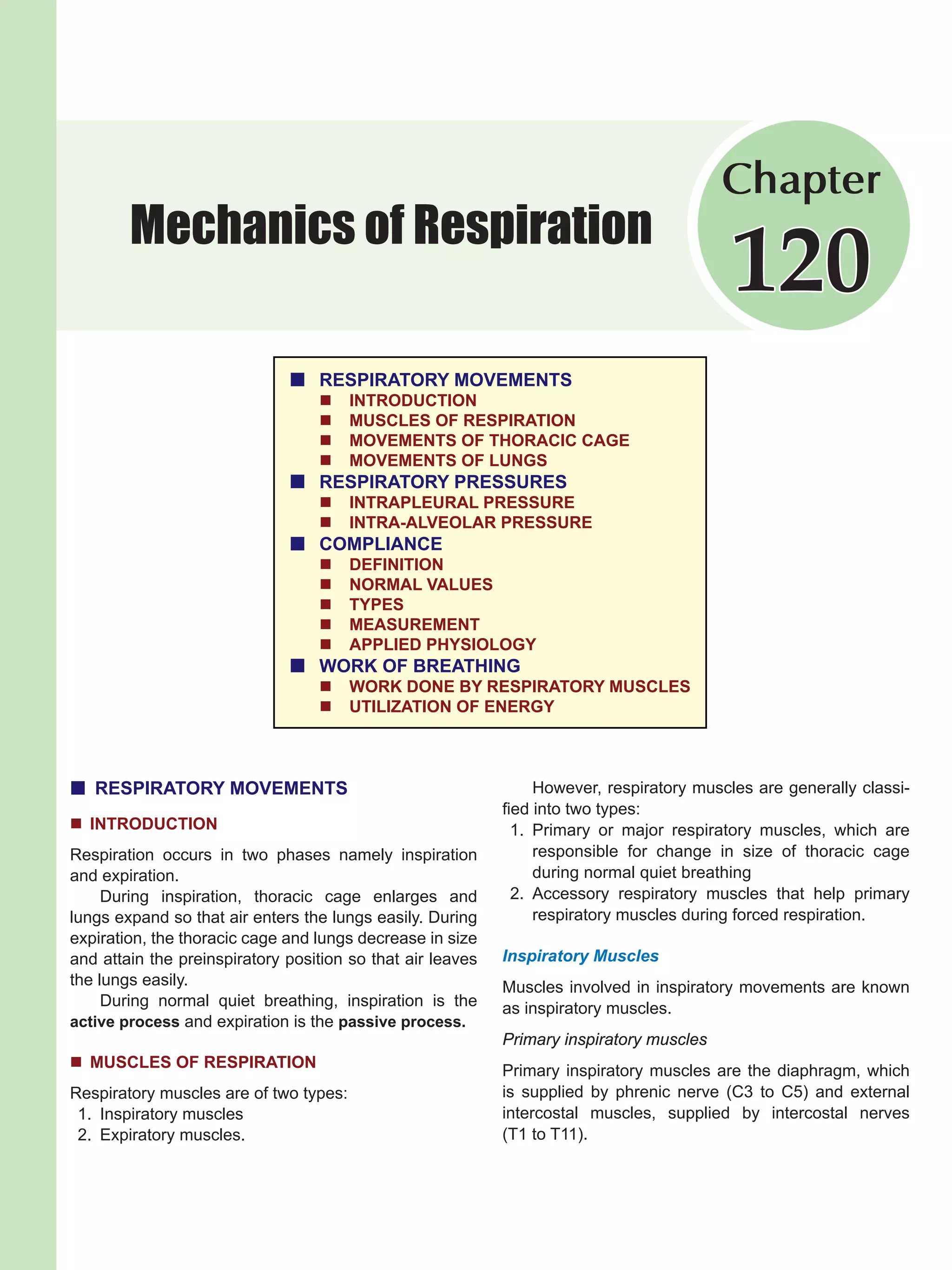 Respiratory system k sembulingam 6th edition | PDF