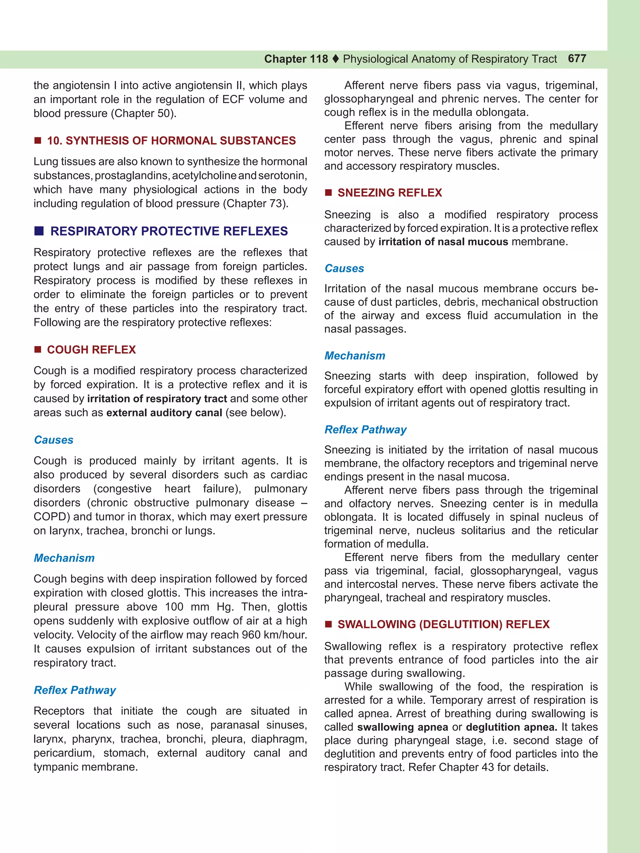 Respiratory system k sembulingam 6th edition | PDF