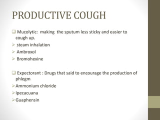 Respiratory system pharmacology | PPTX