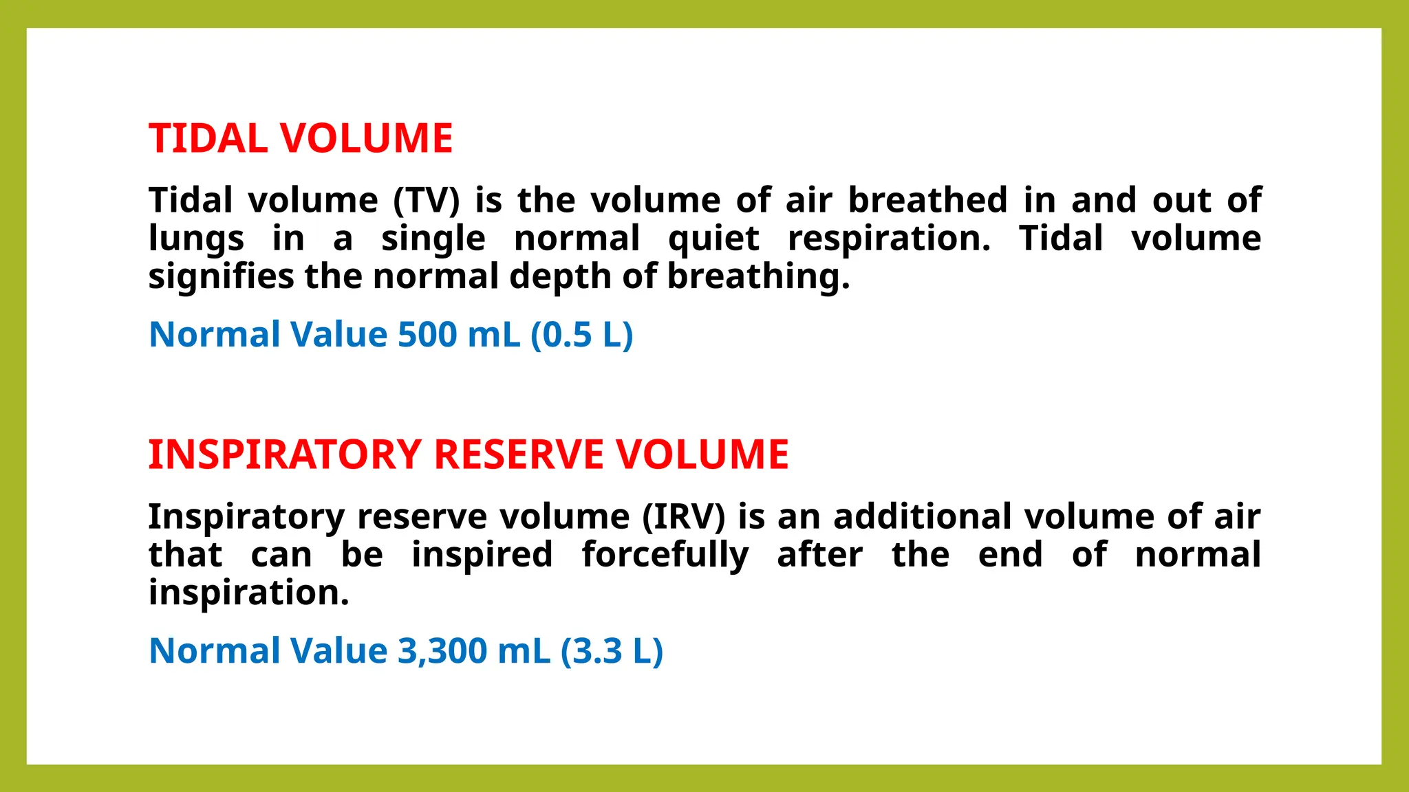 RESPIRATORY SYSTEM, PULMONARY FUNCTION TESTS & EXCHANGE OF RESPIRATORY ...