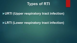 Respiratory tract infection and UTI by Dr. Rakesh Prasad Sah | PPT