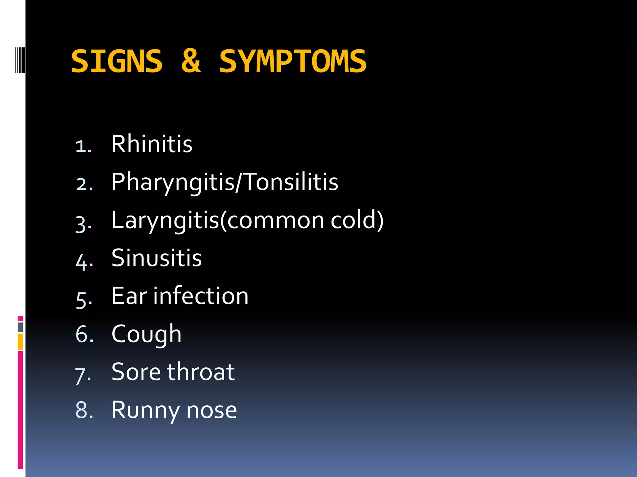 Respiratory tract infections | PPTX