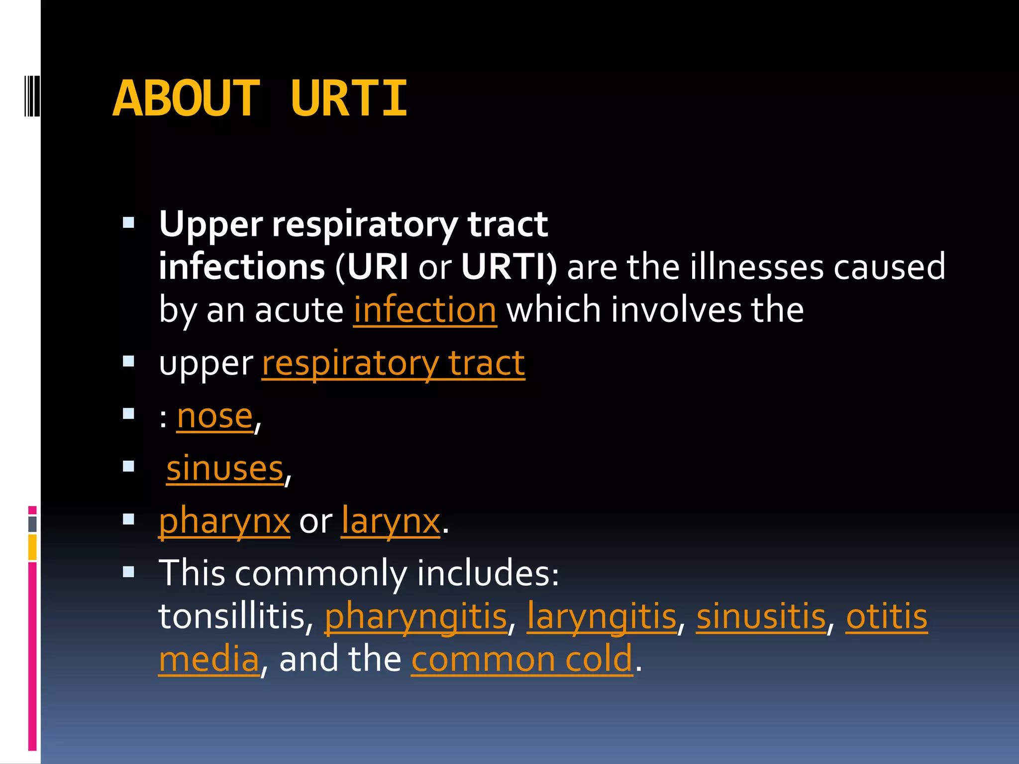 Respiratory tract infections | PPTX
