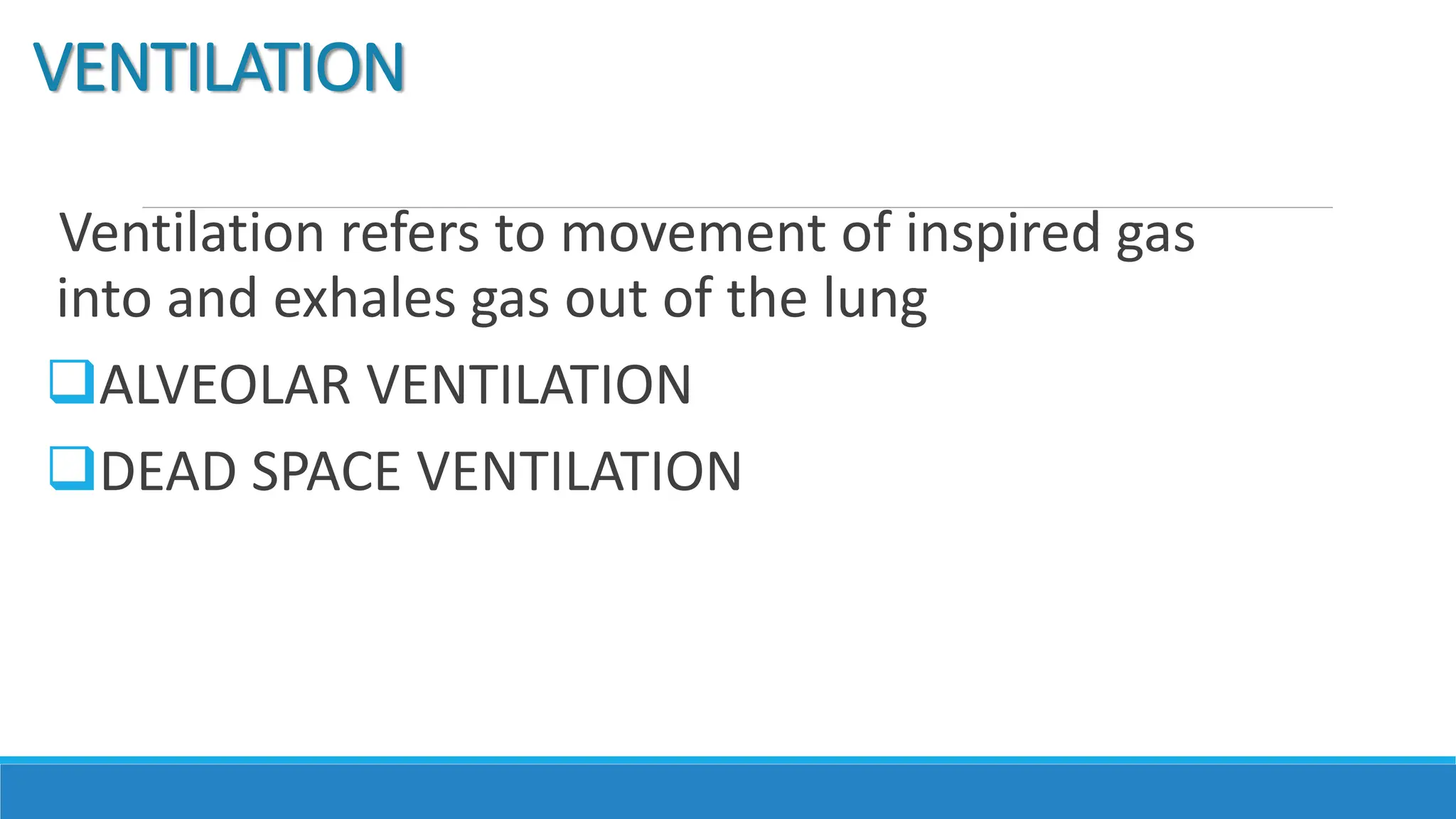 RESPIRATORY physilogy anesthesia ventillation | PPT