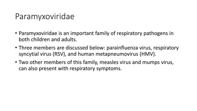 Respiratory Viruses (Influenza Virus, Paramyxoviridae).pptx