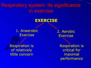 Respiratoty response to exercise dipayan | PPT