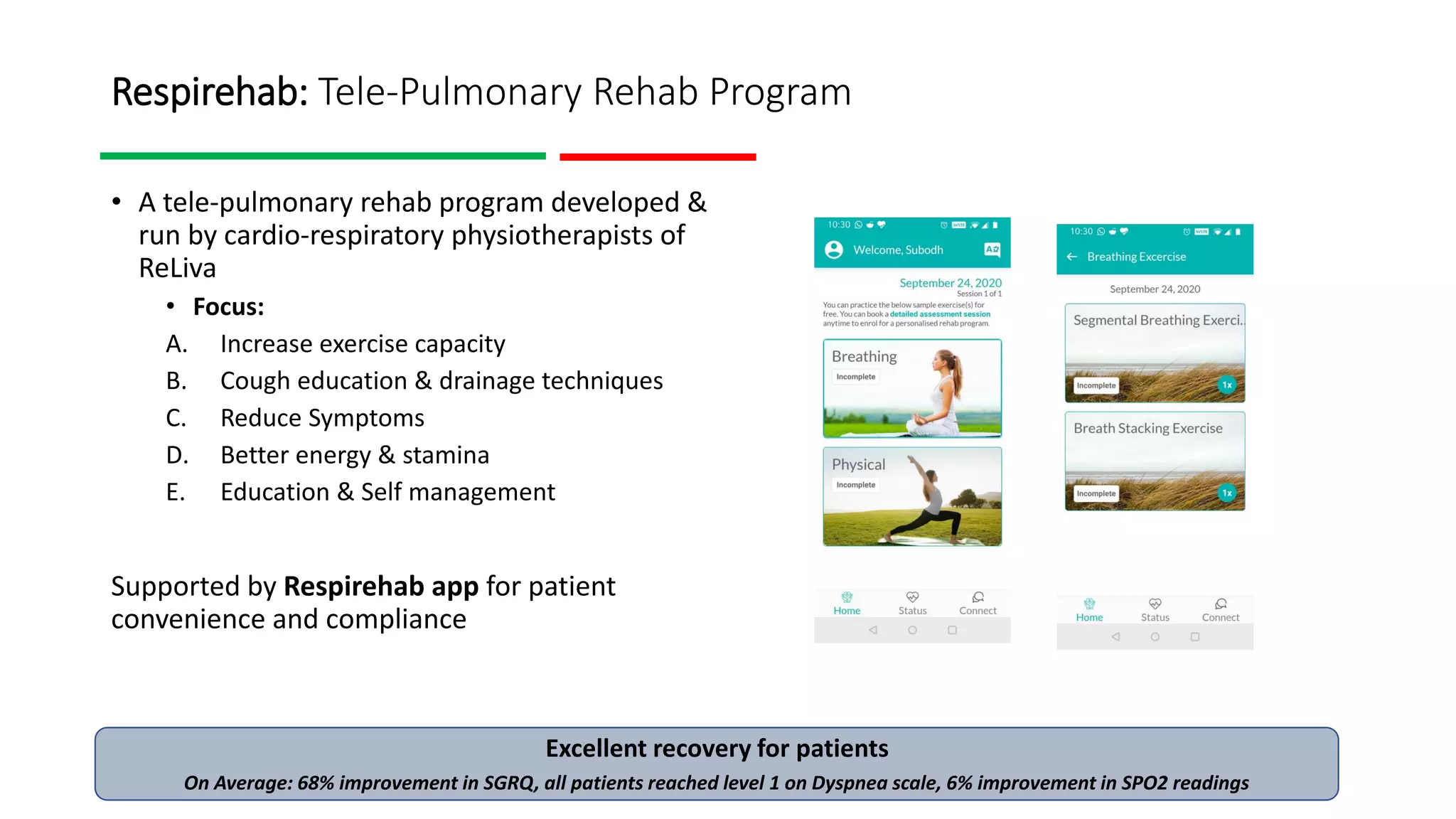 Respirehab - online pulmonary rehabilitation | PDF