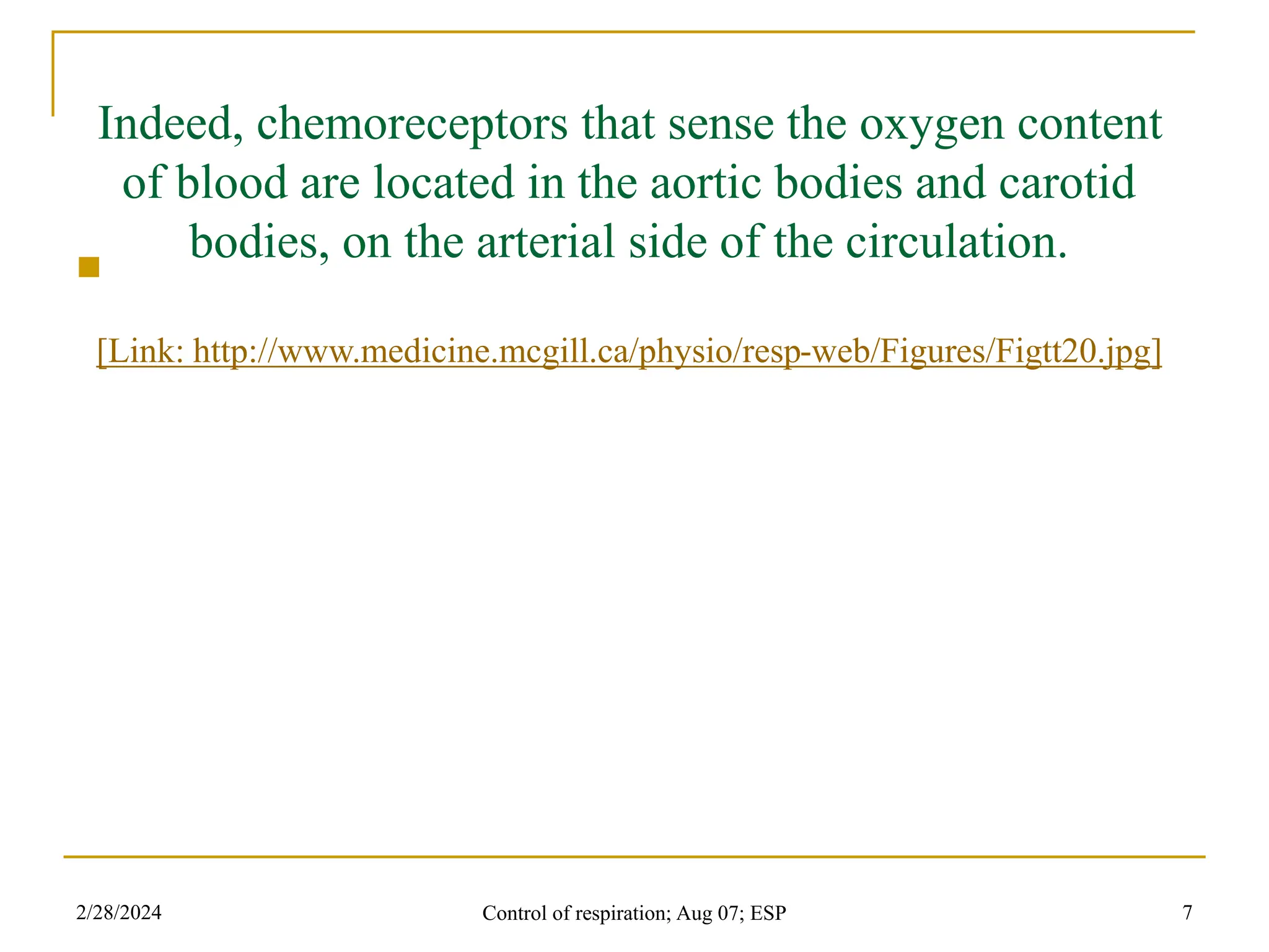 RESP MECHANISM- REGULATION OF RESPIRATION | PPT