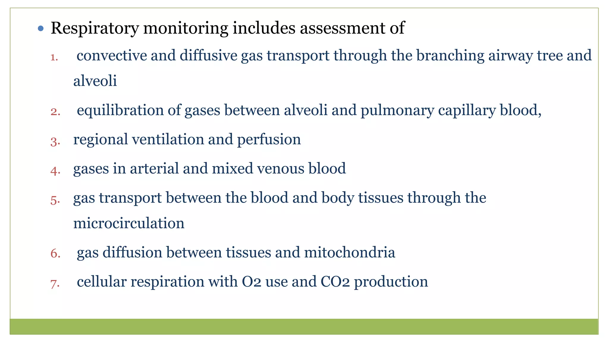 Respiratory monitoring | PPTX