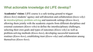 Responsive education for sustainable development: LIFE course case | PPT