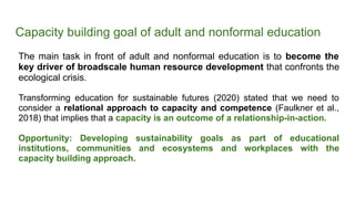 Responsive education for sustainable development: LIFE course case | PPT