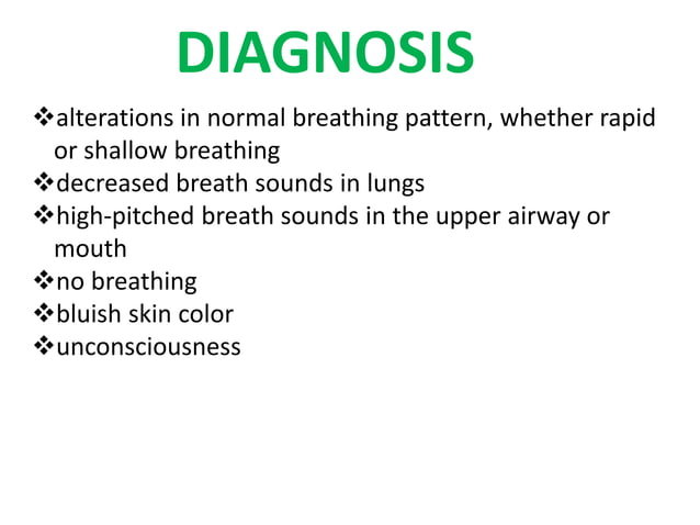 Respiratory obstruction / Airway Obstruction | PPTX | First Aid | Injuries