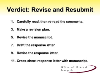 Responding to Reviewer's Comments | PPT