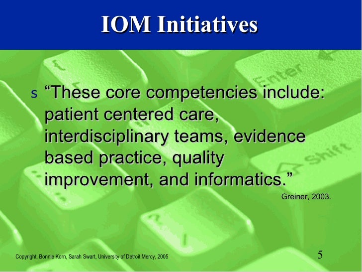Responding to the IOM Initiatives to Transform the BSN Program