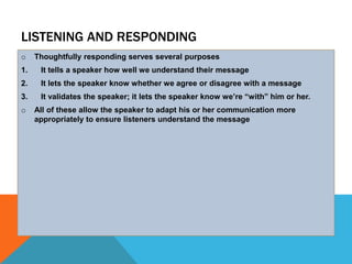 Responding effectively to others slide show | PPT