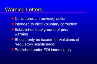 Responding To A 483and Warning Letter | PPT