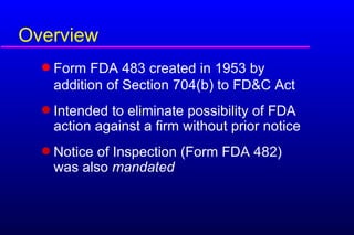 Responding To A 483and Warning Letter | PPT