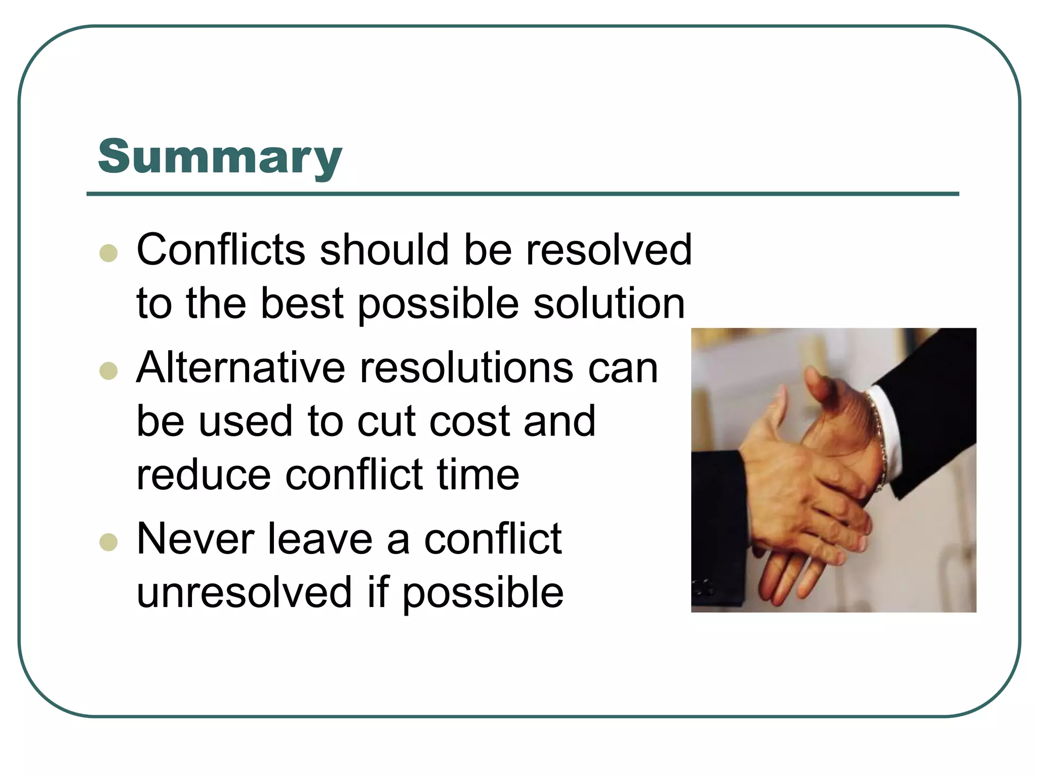Responding to conflict | PPT