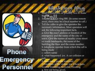 Responding to emergencies 2 | PPT