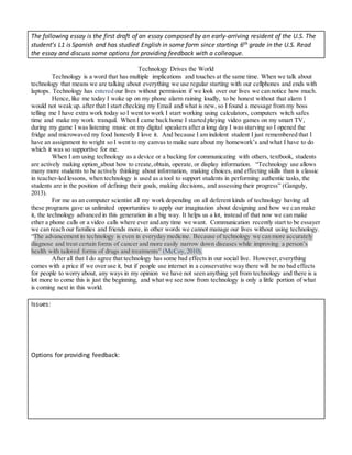 Responding to errors in esl writing | DOCX