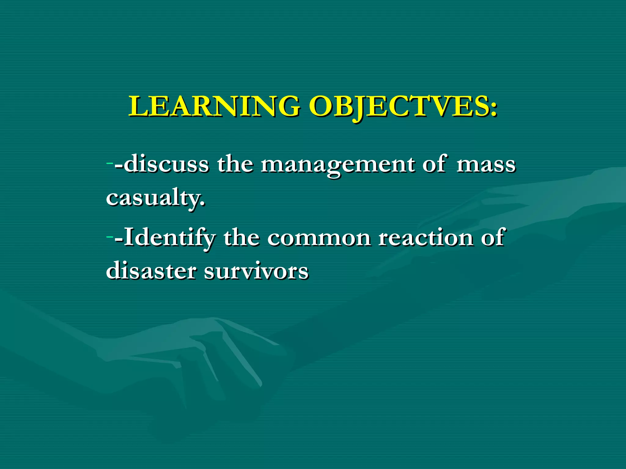 Responding to Mass Casualty Incidents | PPT