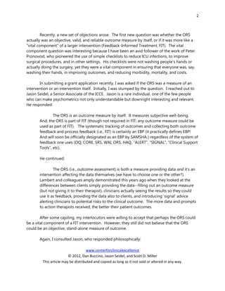 Responding to new scientific objections to the ors | PDF