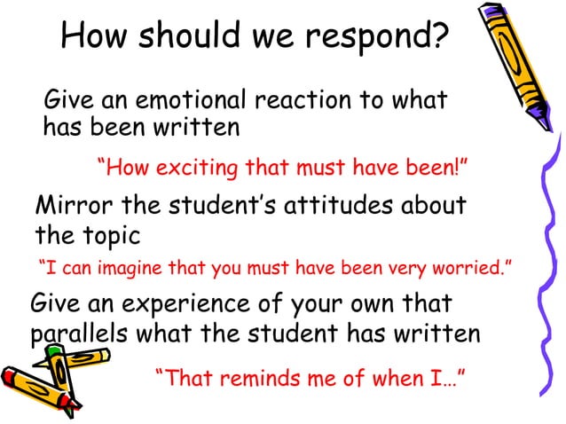 Responding to our students' writing | PPT