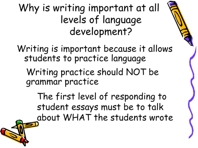 Responding to our students' writing | PPT