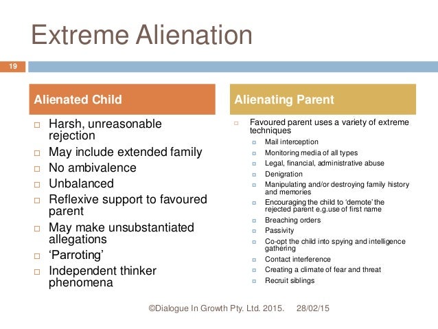 Responding to parental alienation for practitioners