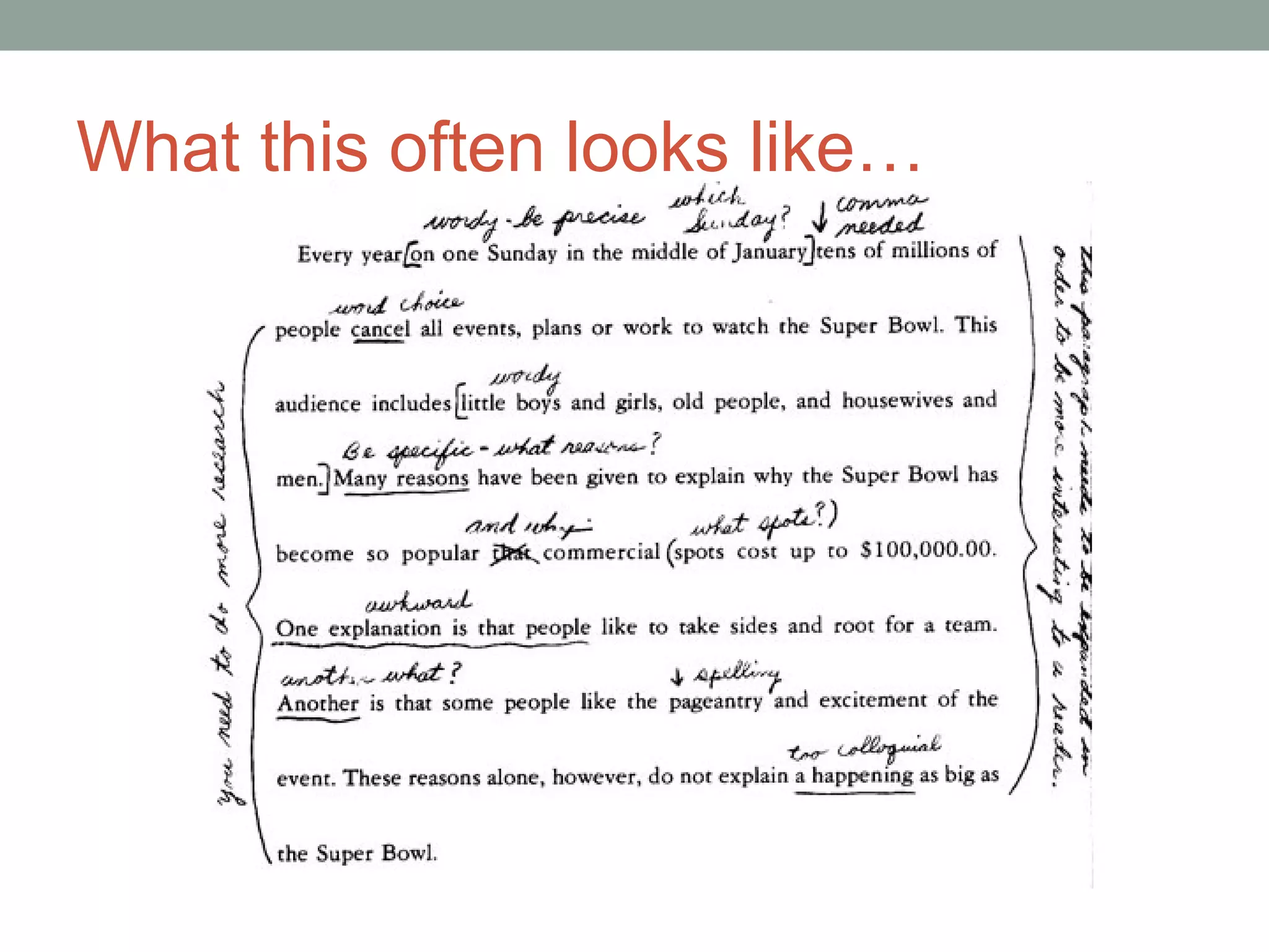 Responding to Student Writing | PPT