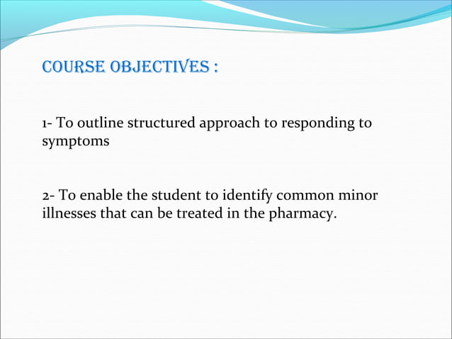 Responding to symptos lecture 1 | PPT