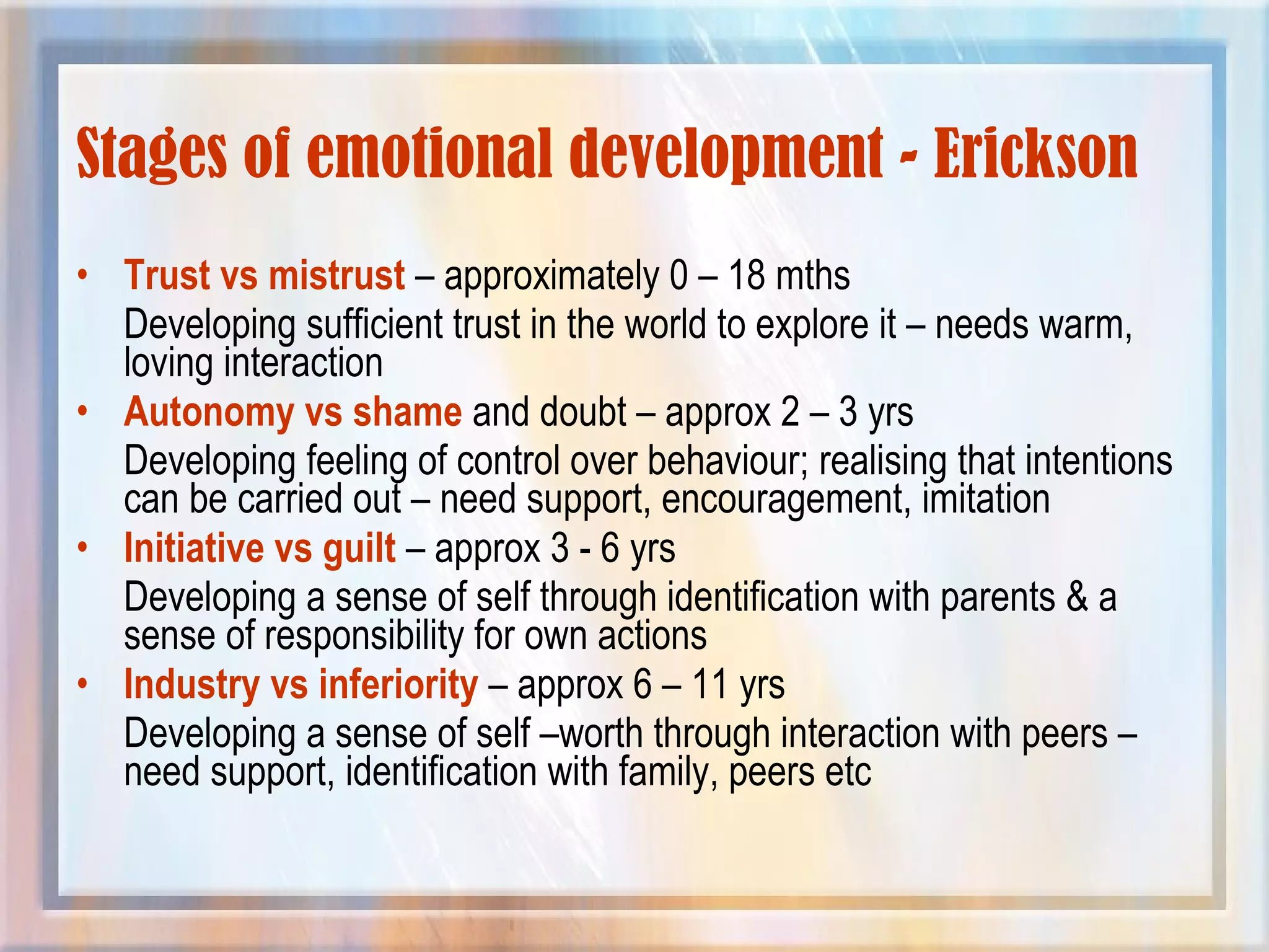 Responding to the emotional needs of children | PPT