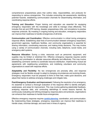 Responding to Urgency_ Strategies for Effective Emergency Response by ...