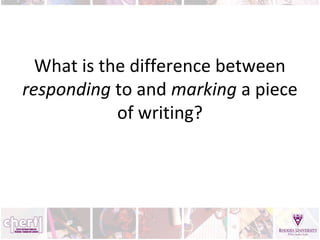 Responding to writing | PPT