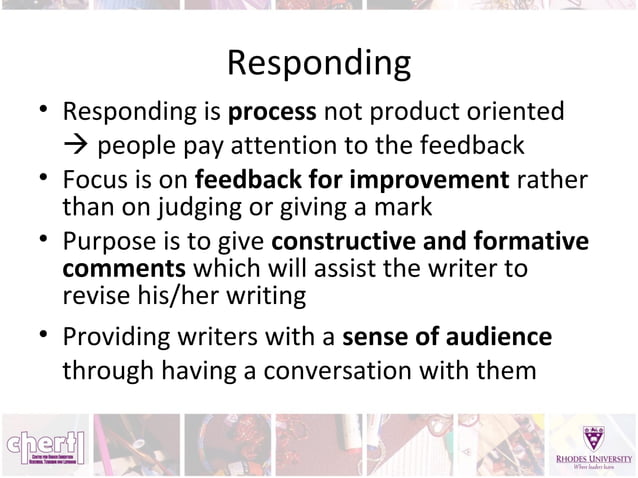 Responding to writing | PPT