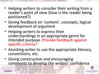 Responding to writing | PPT